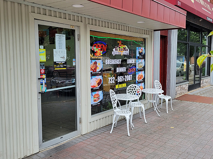 The unassuming storefront that houses flavor explosions within. White chairs outside invite you to linger after your taste buds have been thoroughly awakened.