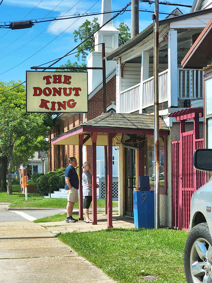 The unassuming white building with red trim might not look like much, but inside awaits donut nirvana that's worth every calorie.