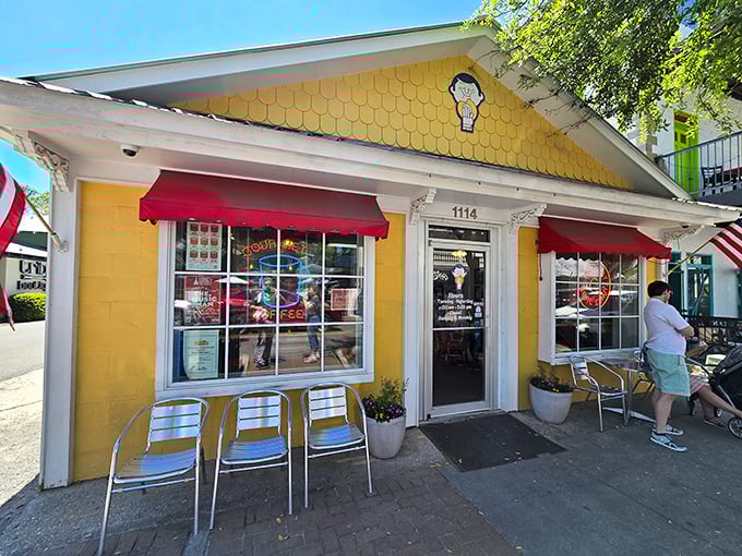 The sunshine-yellow exterior isn't just cheerful&mdash;it's a beacon of hope for the donut-deprived souls of Ocean Springs. No filter needed on this Mississippi landmark.