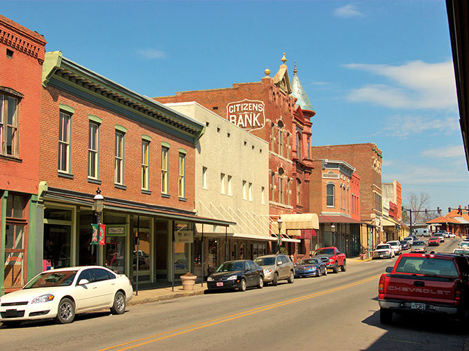 Main Street magic! Van Buren's historic downtown looks like a movie set, but these brick beauties are the real deal&mdash;no Hollywood fakery required.
