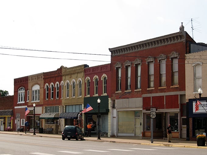 Historic brick buildings line Main Street in Council Grove, where the past isn't just preserved&mdash;it's still open for business.