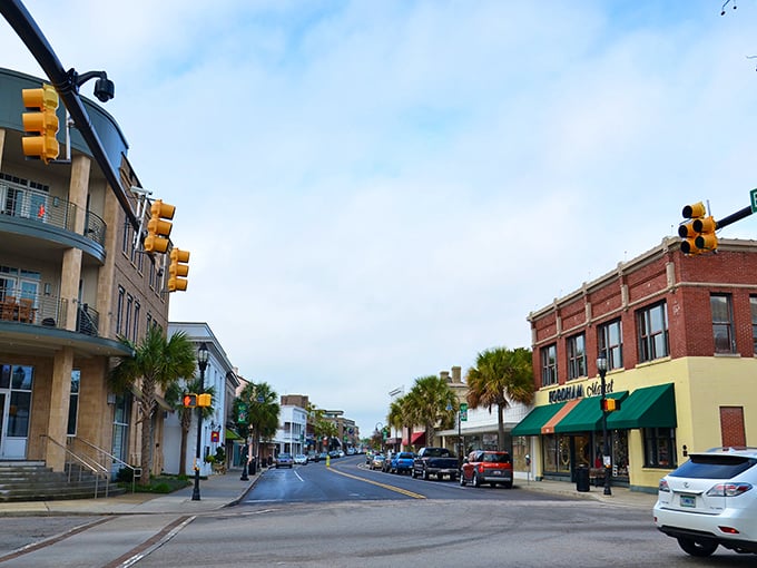 Downtown Beaufort greets visitors with palm trees and promise &ndash; where traffic lights seem to pause longer just so you can admire the view.