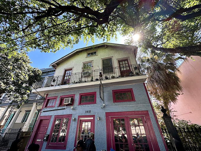Surrey's pink fa&ccedil;ade stands like a breakfast beacon on Magazine Street, where New Orleans mornings transform from ordinary to extraordinary behind those cheerful windows.