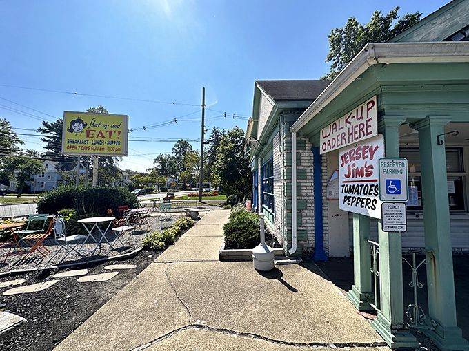 The mint-green dream with "WALK-UP ORDER HERE" signage invites you in like your favorite aunt's kitchen&mdash;with better breakfast potential.