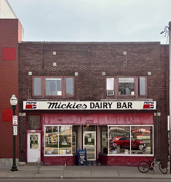 A time capsule in brick and neon, Mickie's Dairy Bar has been serving up Wisconsin breakfast dreams since 1946, unchanged and unimpressed by passing food trends.