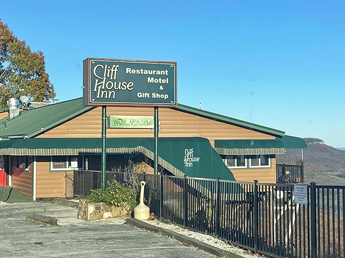 Perched literally on the edge of an Ozark cliff, Cliff House Inn offers a dining experience where the approach alone is worth the drive.