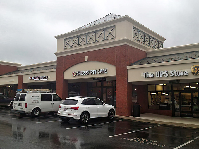 The bright signage of Cherry Pit Cafe promises comfort before you even walk through the door. Like finding a $20 bill in an old jacket pocket&mdash;unexpectedly delightful.