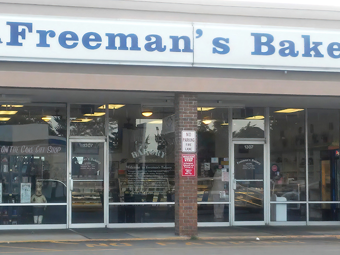 Freeman's Bakery stands proudly in its Florence strip mall location, where the unassuming exterior hides a wonderland of butter and sugar within.