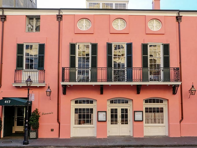 The pink fa&ccedil;ade of Brennan's stands out on Royal Street like a sophisticated Southern belle who knows she's turning heads&mdash;and doesn't mind one bit.