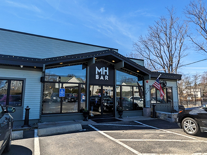 The unassuming exterior of Mad Hatter hides culinary magic within, like finding Narnia in a wardrobe but with better coffee and pancakes.