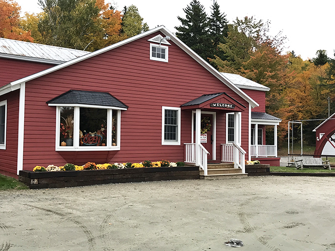 The red clapboard exterior of Waterwheel stands out like a cheerful cardinal against New Hampshire's landscape. Picnic tables promise al fresco dining when Mother Nature cooperates.