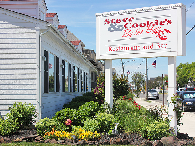 The unassuming exterior of Steve & Cookie's belies the culinary magic within. Like finding a treasure map disguised as a grocery list.