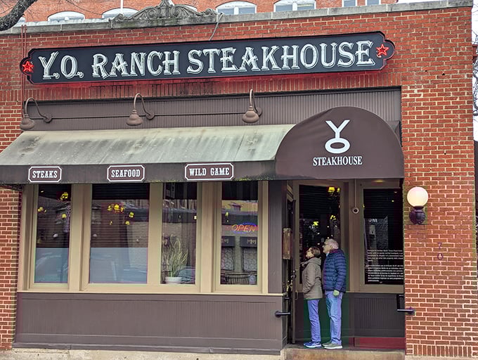 The brick facade of Y.O. Ranch Steakhouse beckons carnivores to Dallas' historic West End like a meaty lighthouse guiding hungry ships to shore.