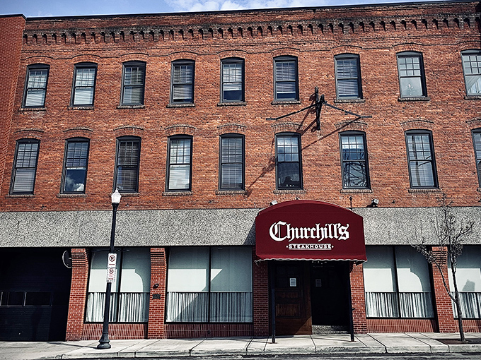 Churchill's bold red awning against Spokane's iconic steam stacks isn't just a sign&mdash;it's a beacon calling to serious carnivores across the Inland Northwest. 