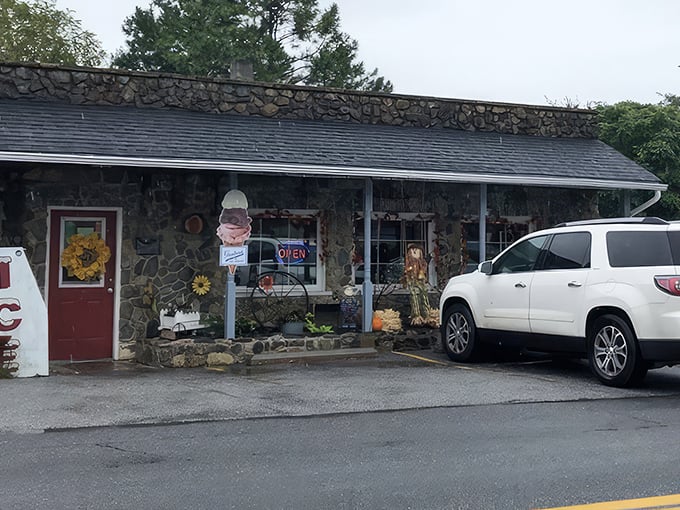 The stone facade of Country Caf&eacute; stands like a culinary time capsule in Harpers Ferry, promising comfort food treasures within its unassuming walls.