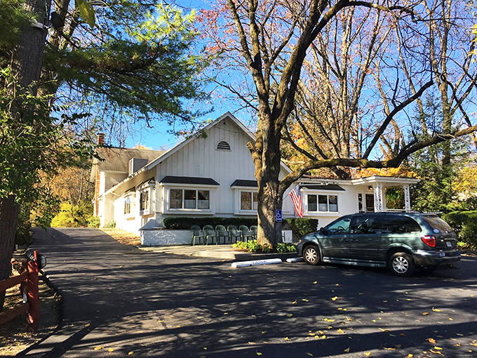 The charming white cottage exterior of Hollyhock Hill looks more like grandma's house than a restaurant&mdash;that's how you know the food will be incredible.