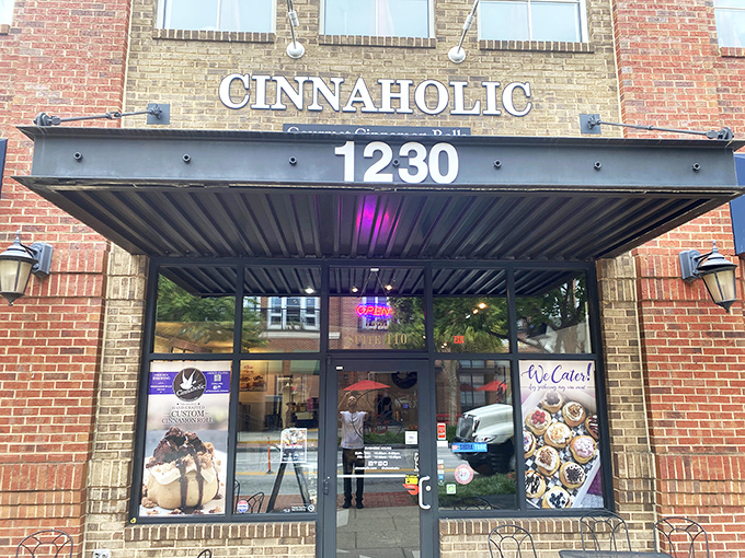 The brick facade of Cinnaholic beckons like a siren song to sweet-toothed travelers. This unassuming storefront houses Atlanta's gooiest treasures.