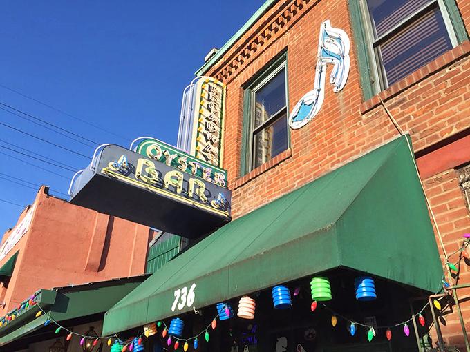 The iconic brick facade and neon sign welcome you like an old friend with a cheeky reminder to check your attitude at the door.