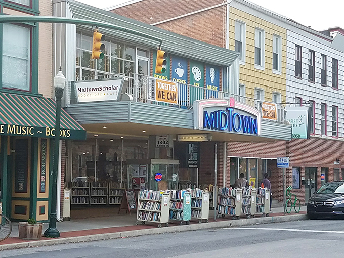 That vintage marquee isn't false advertising&mdash;books spill right onto the sidewalk, tempting literary treasure hunters before they even step inside.