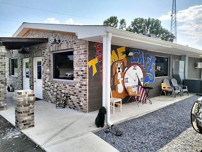 The unassuming brick exterior of Big Time Cafe might not scream "food destination," but locals know this modest building houses burger greatness.