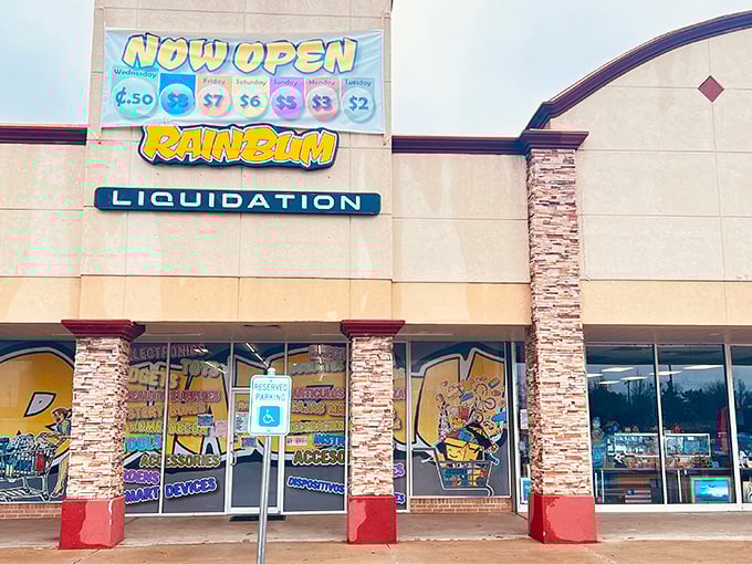 The treasure hunt begins! Rainbum Liquidation's unassuming exterior houses a wonderland of discounts that would make even the most frugal shopper giddy with excitement.