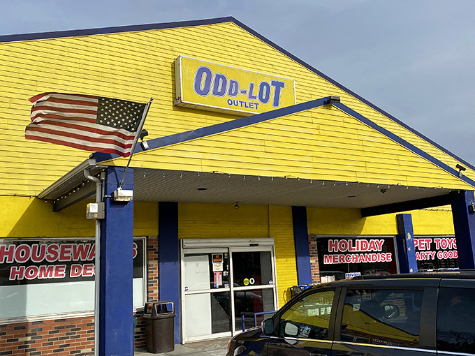 That unmistakable canary-yellow façade isn't just a building—it's a beacon of bargain possibilities calling to your wallet from Route 611.