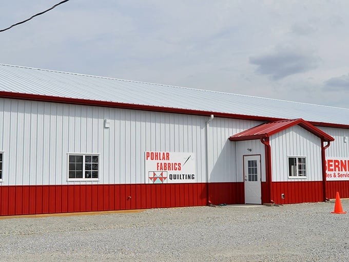 The unassuming exterior of Pohlar Fabrics stands like a textile speakeasy &ndash; modest on the outside, but inside awaits a wonderland that would make Martha Stewart weep with joy.