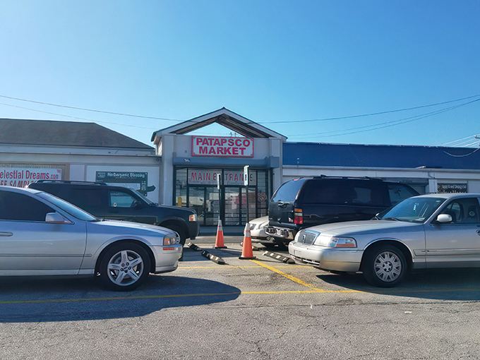The unassuming exterior of Patapsco Market belies the treasure trove within. Like a poker player with a royal flush, it keeps its best cards hidden inside.