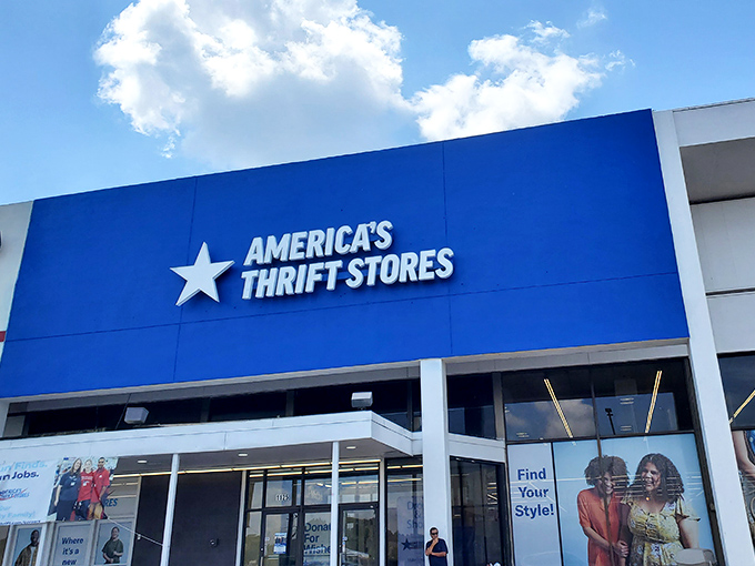 That iconic blue storefront isn't just a building&mdash;it's a portal to possibility, where bargain hunters begin their quest for hidden treasures.