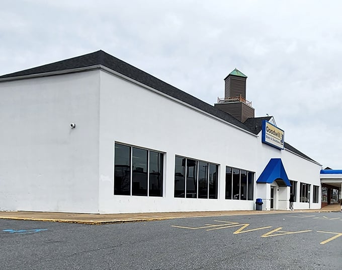 The unassuming exterior of Goodwill on Kirkwood Highway hides a treasure trove within. Like a Vegas casino, once you're inside, you'll lose all track of time.