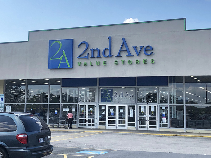 The unassuming exterior of 2nd Ave Thrift Superstore belies the wonderland within. Like a treasure chest disguised as a strip mall inhabitant.