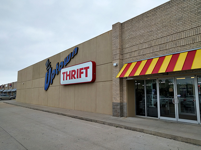 Welcome to the mothership of secondhand treasures! Uptown Thrift's unassuming exterior belies a universe of bargains waiting to be discovered inside.