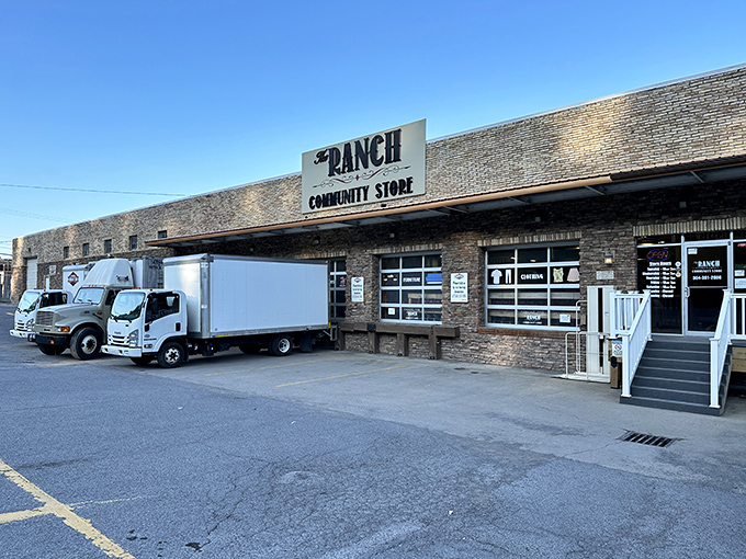 The unassuming brick exterior of The Ranch Community Store hides a treasure trove within. Like finding a five-star restaurant in a gas station, appearances can be delightfully deceiving.