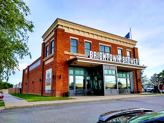 The stately brick facade of Bricktown Brewery stands proudly in Wichita, where good beer and even better meatloaf await the hungry Kansas traveler.