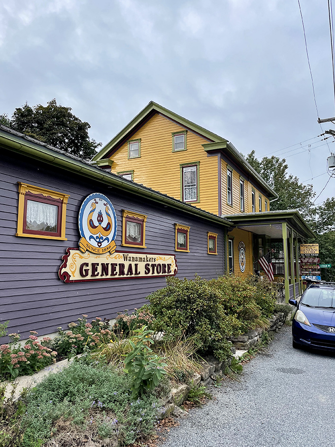 The purple and yellow facade of Wanamaker's isn't just eye-catching&mdash;it's a promise that what awaits inside is anything but ordinary. Since 1876, this place has been coloring outside the lines.