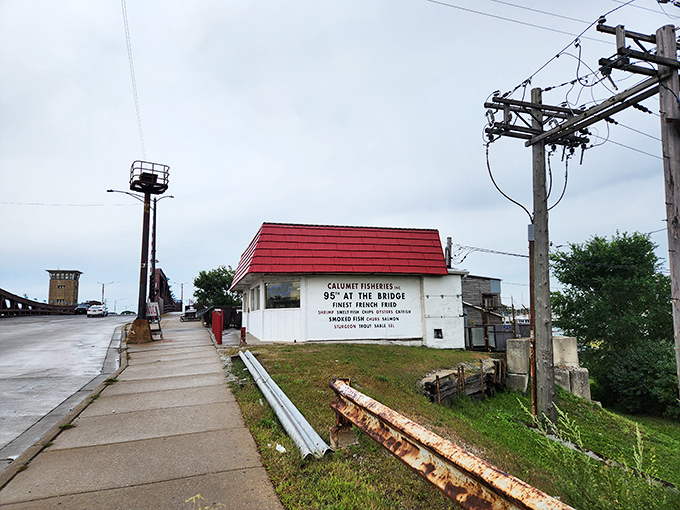 The little red-roofed shack that could. This unassuming building at 95th Street Bridge houses seafood treasures that would make Neptune himself jealous.