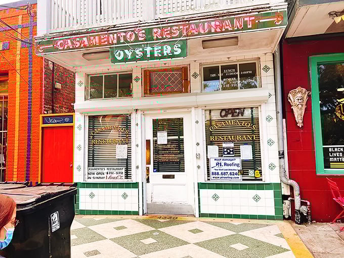 The unassuming white-tiled facade of Casamento's has been beckoning seafood lovers to Magazine Street since 1919, proof that timeless treasures don't need flashy signs. 