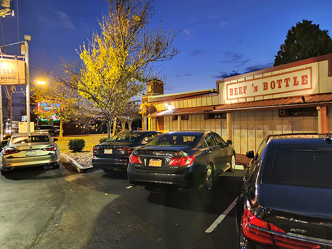 The unassuming exterior of Beef 'N Bottle belies the culinary treasures within. Like finding a Rolex in a paper bag, this Charlotte institution has been surprising guests since 1958.