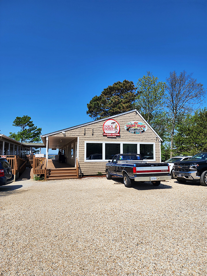 The unassuming coastal charm of Duck Donuts' original location belies the sugar-coated revolution happening inside. Beach vacation memories in building form.