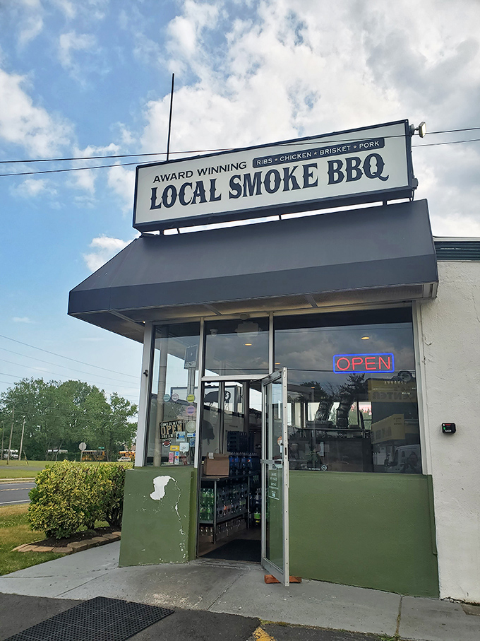 The unassuming storefront that launches a thousand barbecue dreams. Like finding a treasure map where X marks the spot&mdash;and the spot smells incredible.
