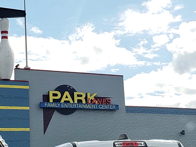 The unassuming exterior of Park Lanes hides a wonderland of fun inside, like finding a treasure chest disguised as a shoebox.