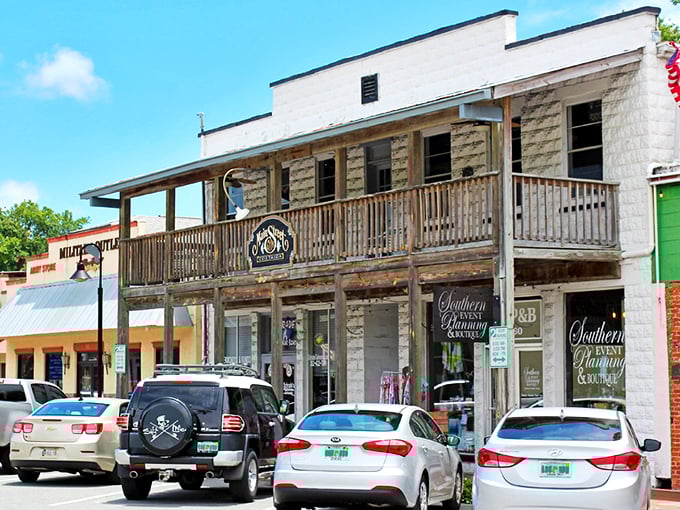 Crystal River's downtown charms with its colorful storefronts and small-town appeal. Old Florida architecture meets modern businesses in this walkable hub of local commerce.