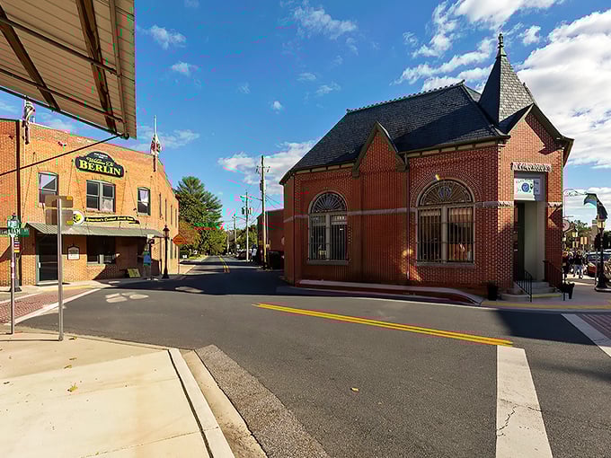 Berlin's Main Street looks like it was plucked from a Hallmark movie set, with its perfectly preserved brick buildings and charming storefronts.