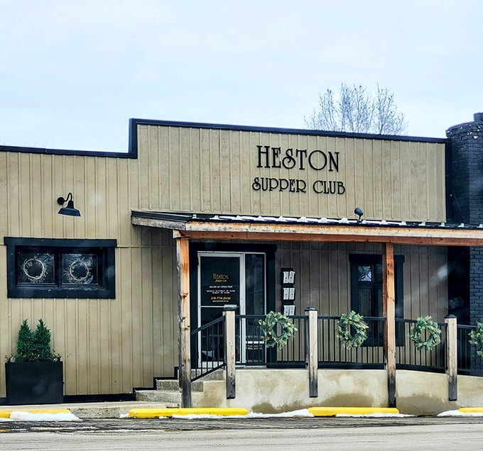 The unassuming exterior of Heston Supper Club stands as a delicious rebuke to flashy dining establishments. Genuine Midwest treasures don't need neon signs.