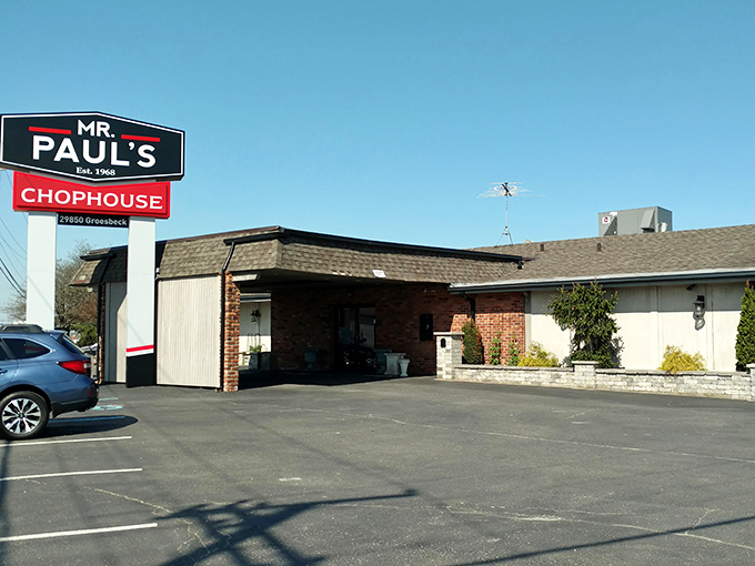 The iconic neon sign of Mr. Paul's has been welcoming hungry Michiganders since 1968, a beacon of culinary constancy on Groesbeck Highway.
