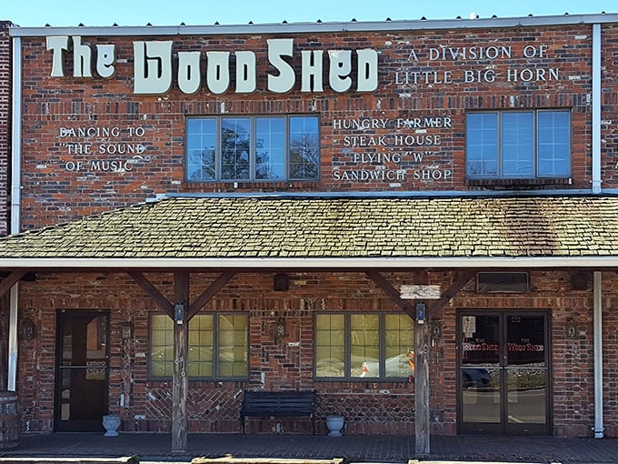 The brick facade of The WoodShed speaks volumes about what awaits inside - unpretentious excellence that's stood the test of time in Stanley.