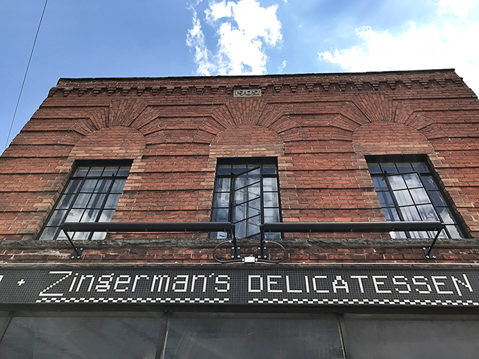 The unassuming brick facade of Zingerman's hides a culinary wonderland within. Like finding Narnia in a historic Detroit Street storefront.