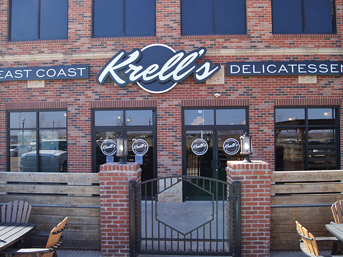A slice of the Big Apple in the Sooner State! Krell's East Coast Delicatessen brings New York flavor to Yukon, Oklahoma, with a facade that screams "fuggedaboutit" in the most delightful way.