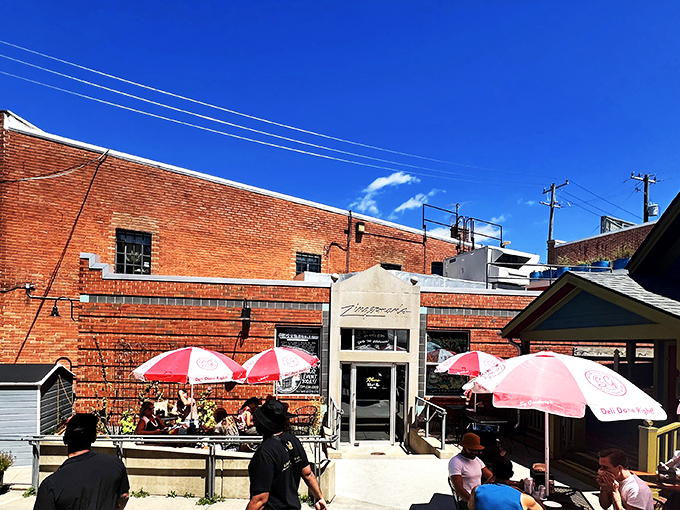 The unassuming brick facade of Zingerman's hides a culinary wonderland within. Like finding Narnia in a historic Detroit Street storefront.