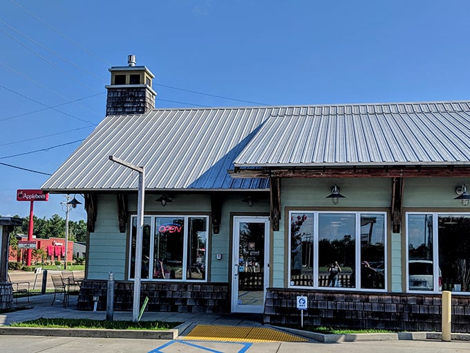 The unassuming exterior of Grind Coffee & Nosh belies the culinary treasures within. Like finding a winning lottery ticket in your junk drawer, this place is Mississippi's delicious secret.